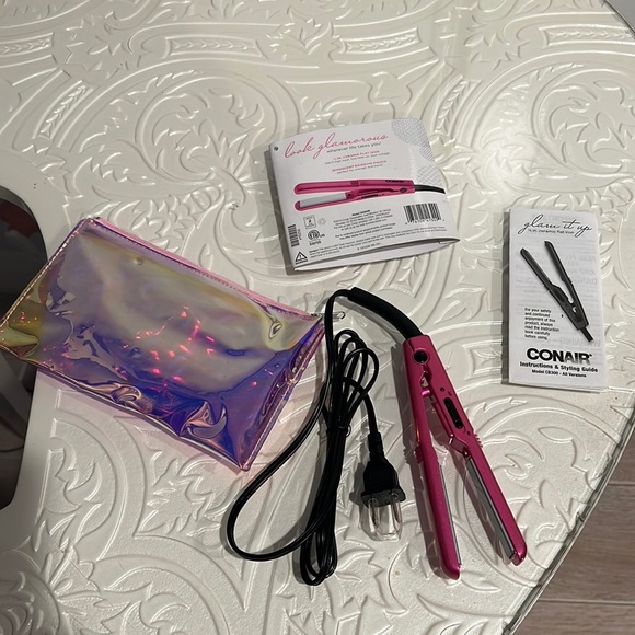 Conair | Hair | Conair 2 Pink Ceramic Flat Iron With Case Brand New ...
